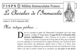 Militia Immaculatae – International Site of the Militia Immaculatae – Traditional Observance ...